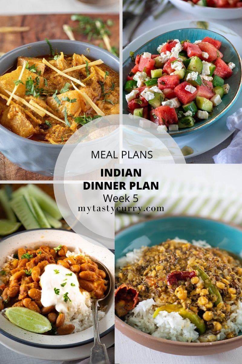 Indian Meal Plan For Week- Easy Dinner Ideas For 7 Days