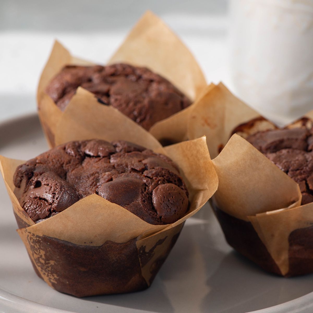 Single Serve Double Chocolate Muffin - FlavoursinMyKitchen